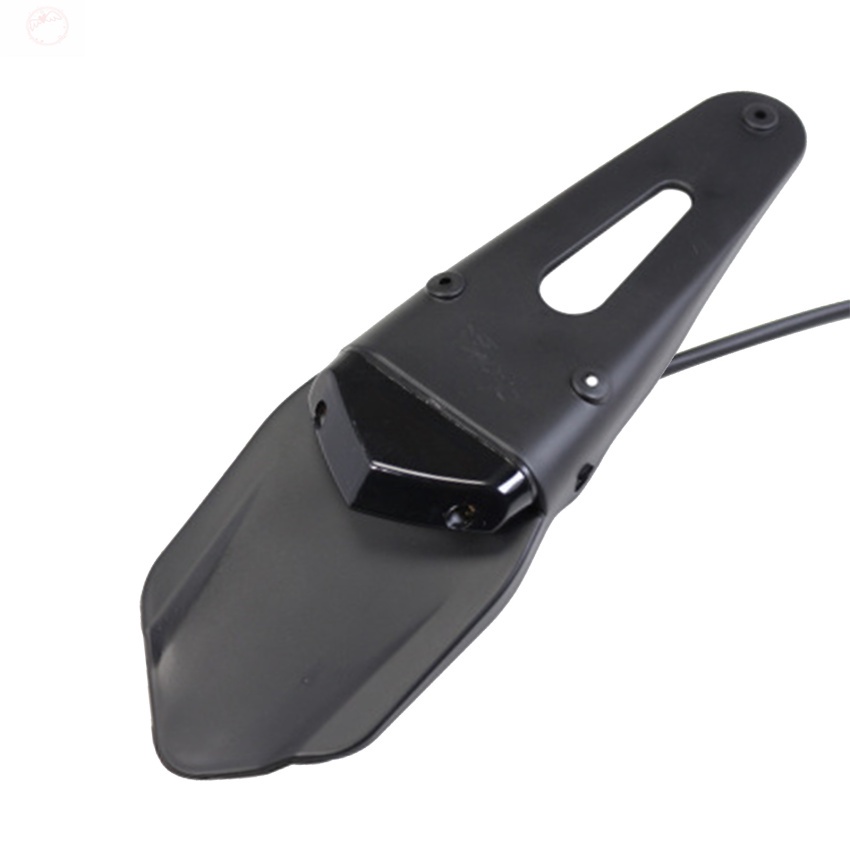 Motorcycle rear fender license plate holder with 12V LED taillight ...