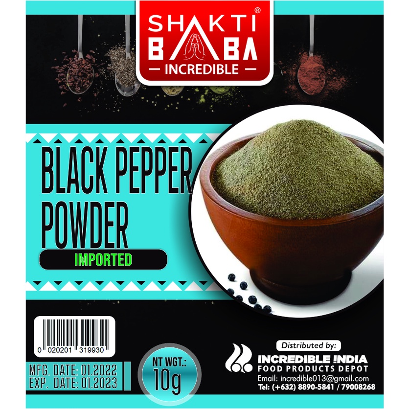 Shakti Baba Black Pepper Powder ( Imported) 10g | Shopee Philippines