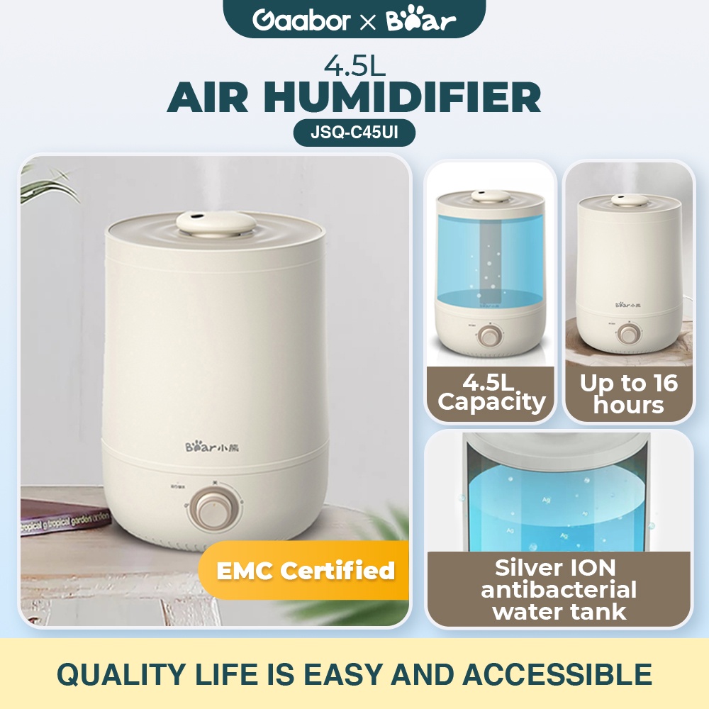 GAABOR x BEAR Humidifier Up to 16 Hours Air Purify Aromatherapy ...