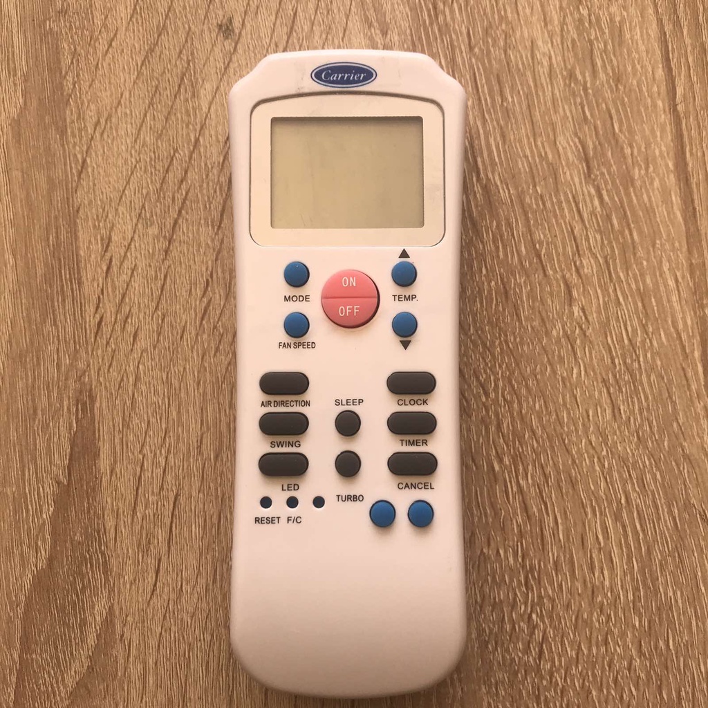 Aircon Remote CARRIER LUC ORIGINAL REMOTE WITH FREE BATTERY | Shopee ...