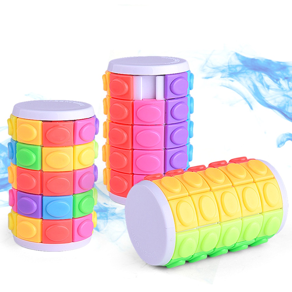 3D Puzzle Cube Puzzle Tower Cylinder Cube Brain Teaser Brain Games ...