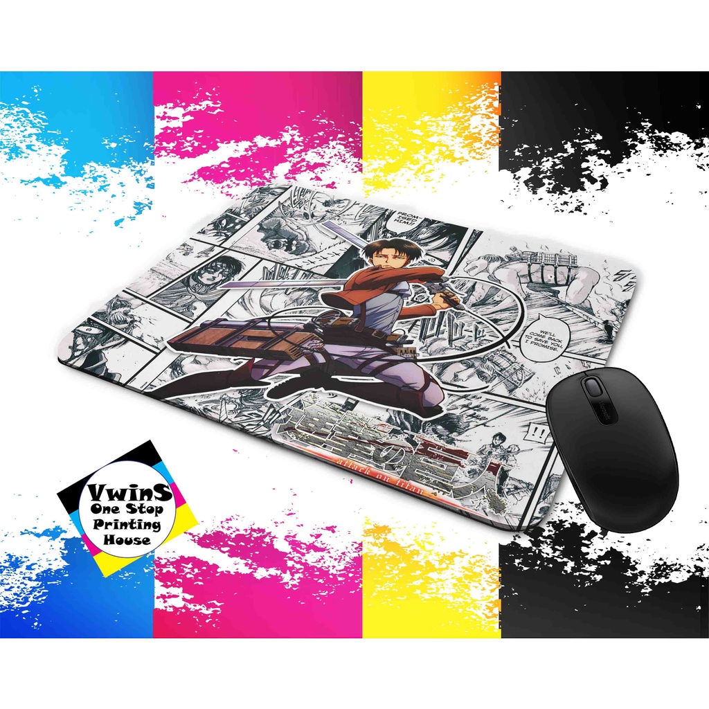 Captain Levi Design Mouse pad! Attack on Titan Customized Mousepad ...