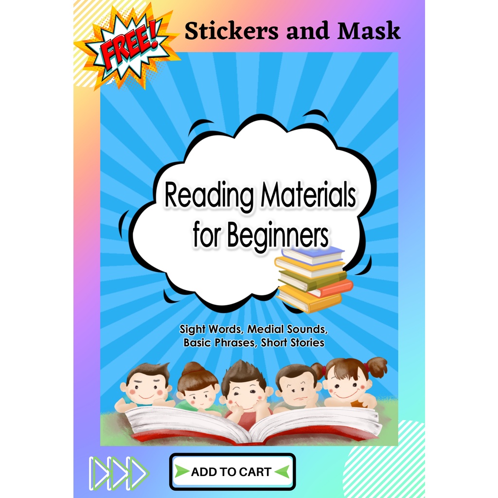 ENGLISH READING MATERIAL FOR BEGINNERS (58 PAGES) | Shopee Philippines