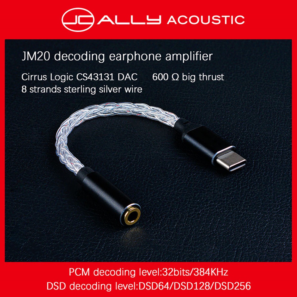 JCALLY JM20 High Performance CS43131 DAC decoder Type-C to 3.5mm ...