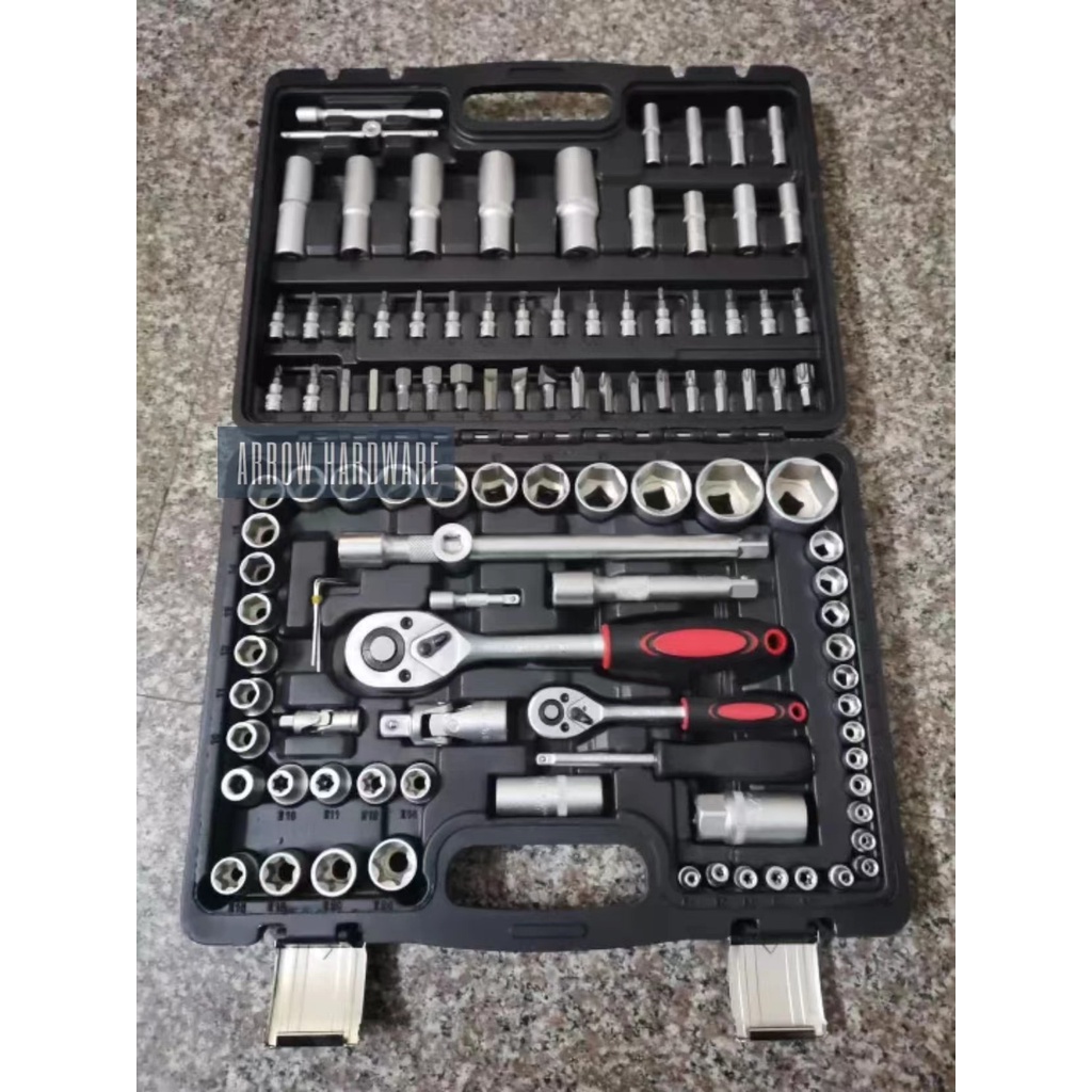 108pcs/set Tool Box Car Motorcycle Repair Set Hand Tools Home Service ...