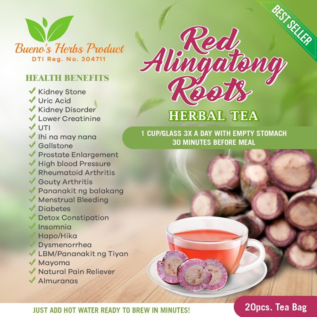 Pure Red Alingatong Tea (20's) | Shopee Philippines