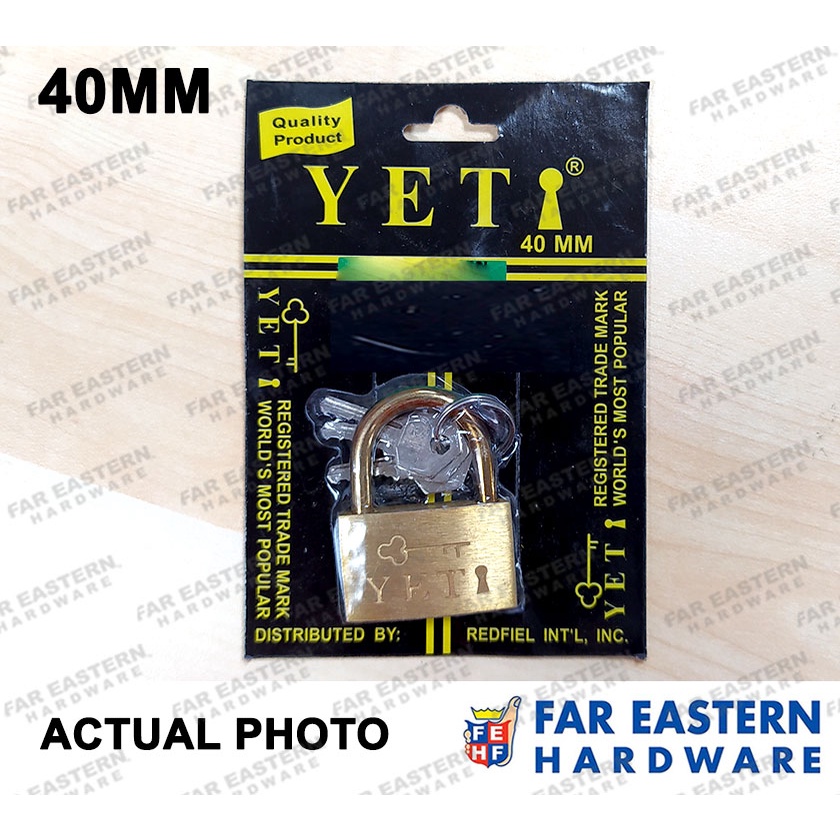 YETI Brass Padlock 20mm | 25mm | 30mm | 40mm | Shopee Philippines