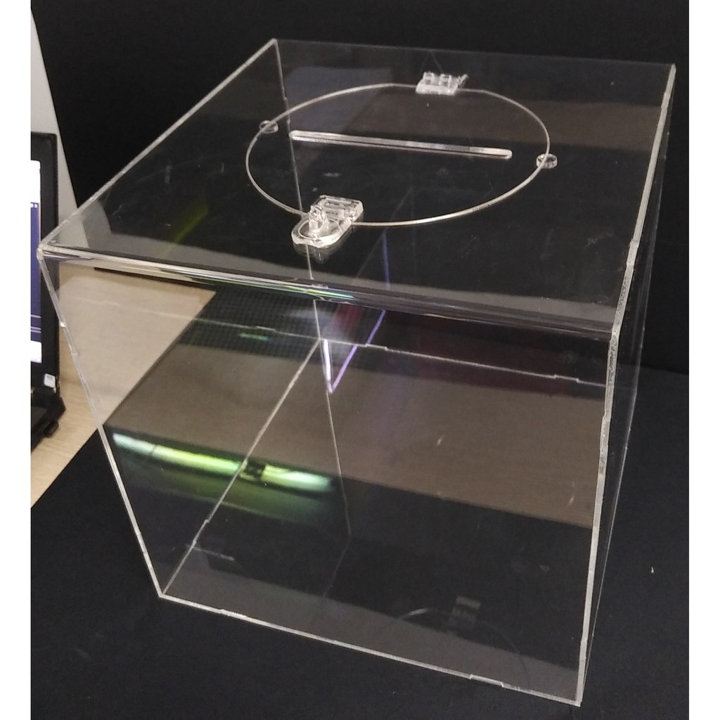 Acrylic mica ballot box, lottery box 25 (COMBINED MODEL) | Shopee ...