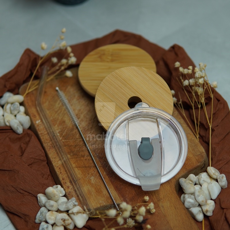 MUG LID ACRYLIC AND BAMBOO LID BAMBOO COASTER | Shopee Philippines