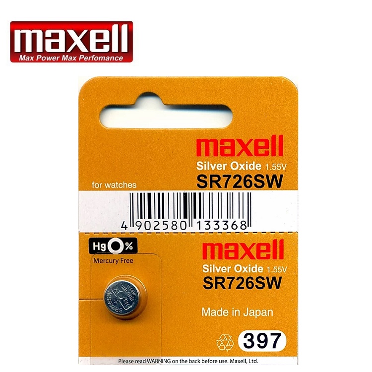 SR726SW 397 Original Maxell Silver Oxide Battery 1.55v (1piece ...