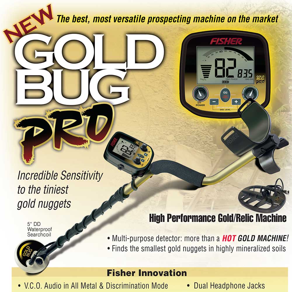 Original Professional Fisher Gold Bug Pro Digital Multifunction Detector with High Precision ...