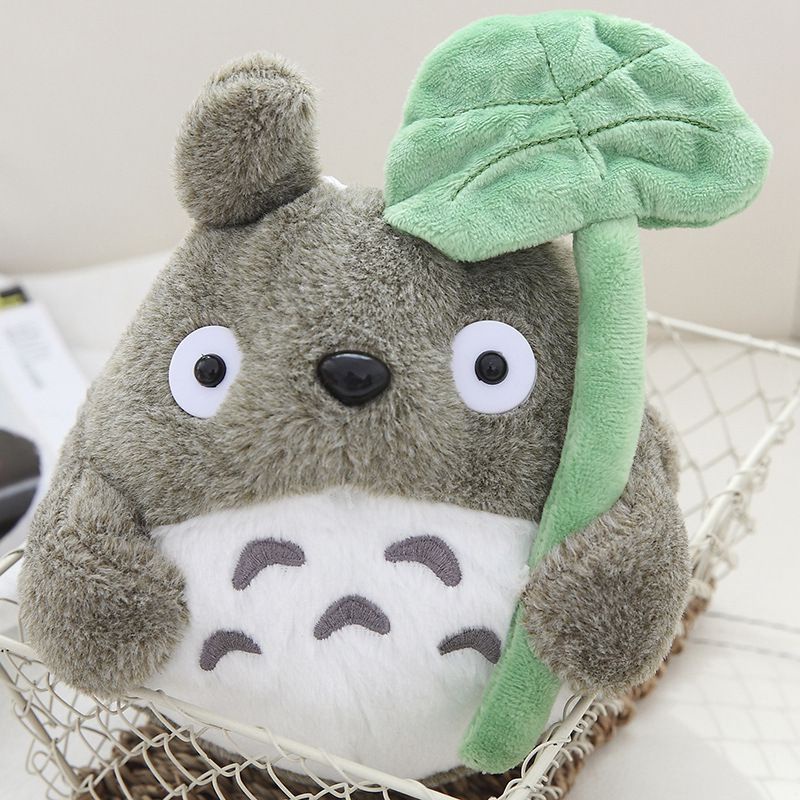 Anime My Neighbor Totoro With Lotus Leaf Miyazaki Hayao Stuffed Kid ...
