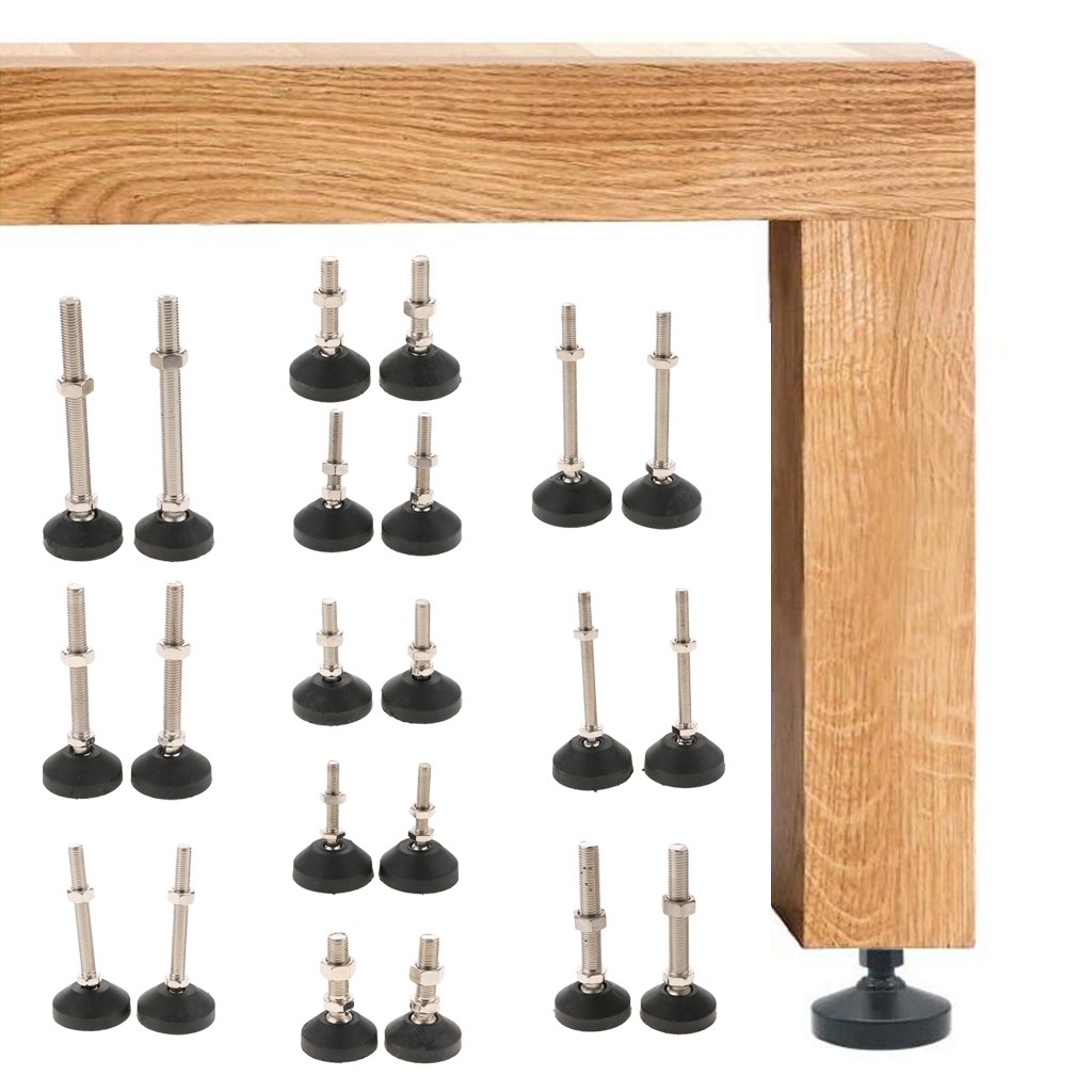 2pcs/Set Adjustable Furniture Leg Levelers, Small Foot Ideal for Tables ...