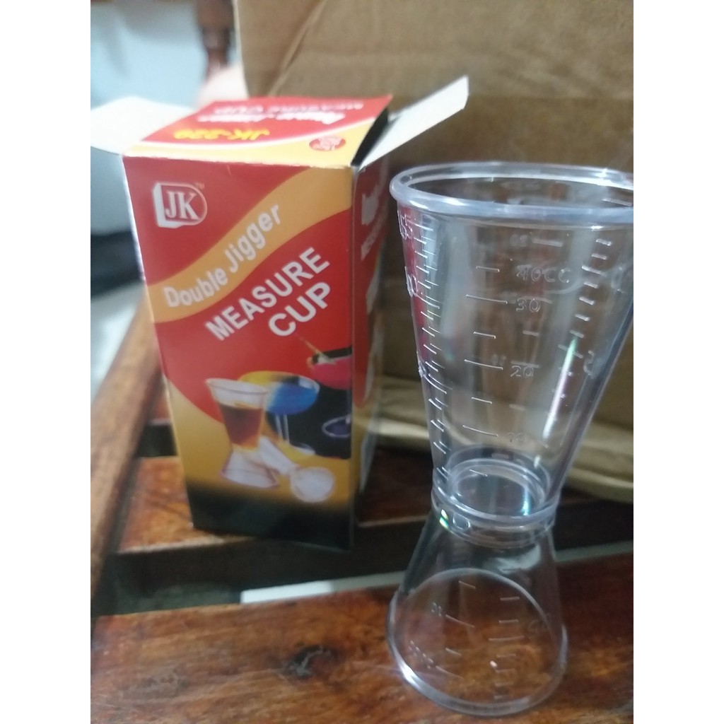 10 20 40 cc Acrylic Double Jigger side measuring cup jiggers 20ml ...