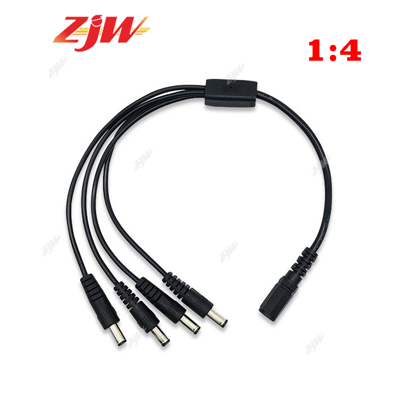 ZJW DC Power 1 to 2 3 4 6 8 Way Splitter Connector Plug Cable 5.5mm*2 ...