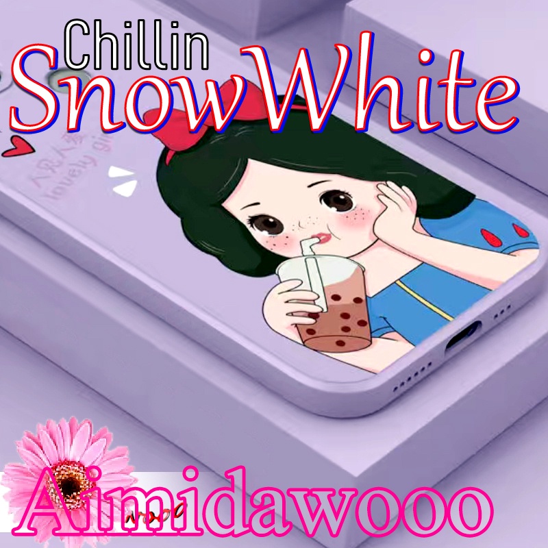 Chillin Snow White Phone Case Compatible For iPhone 7 8 Plus X XS XR 11 ...