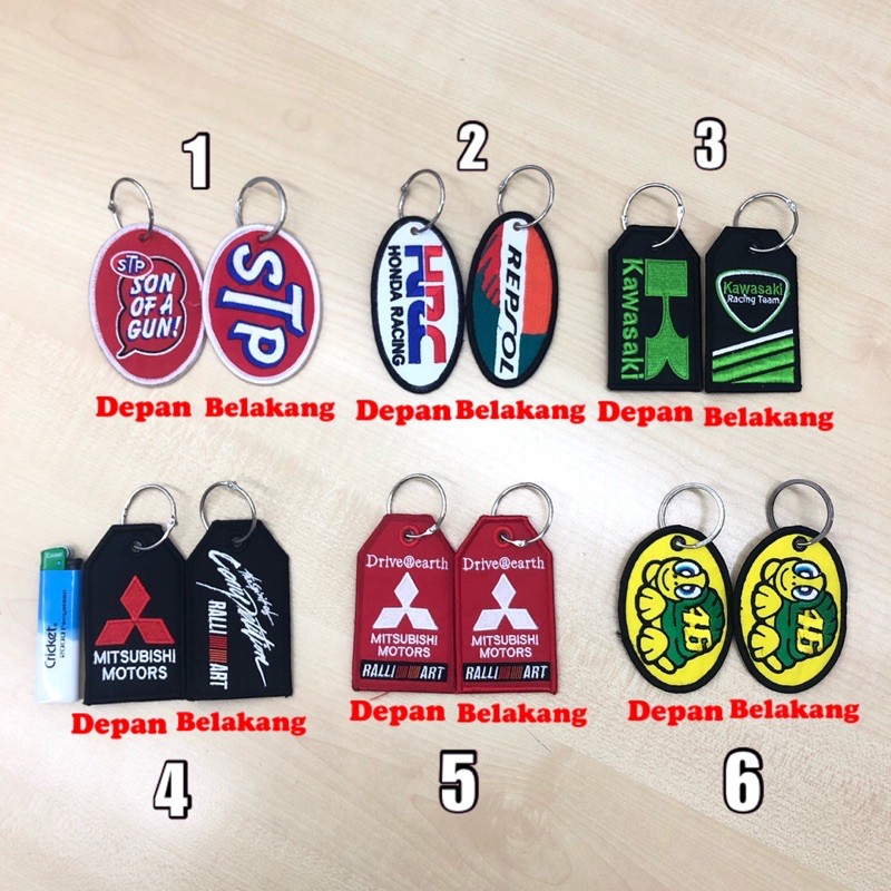 Keychain Mitsubishi ralliart stp vr46 rossi the doctor hrc repsol ...