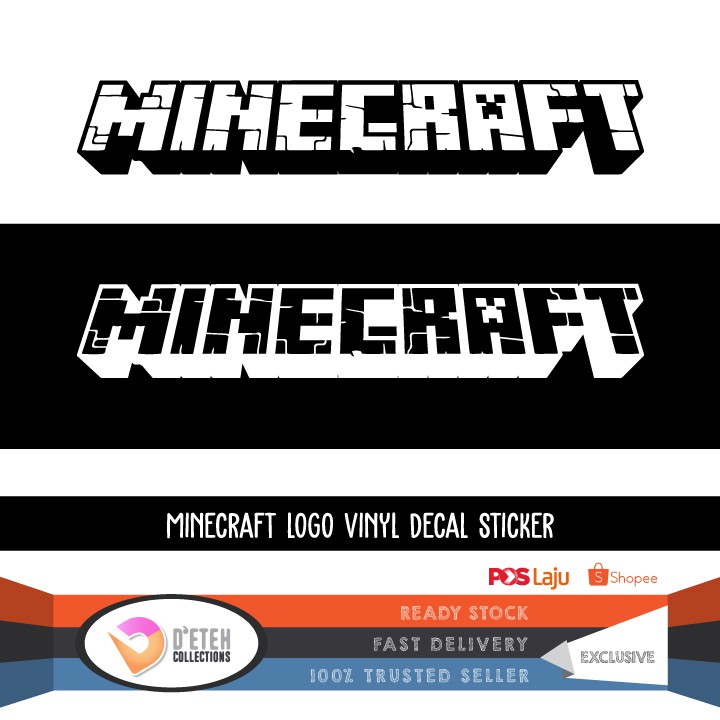 MINECRAFT Logo Vinyl Decal Sticker | Shopee Philippines