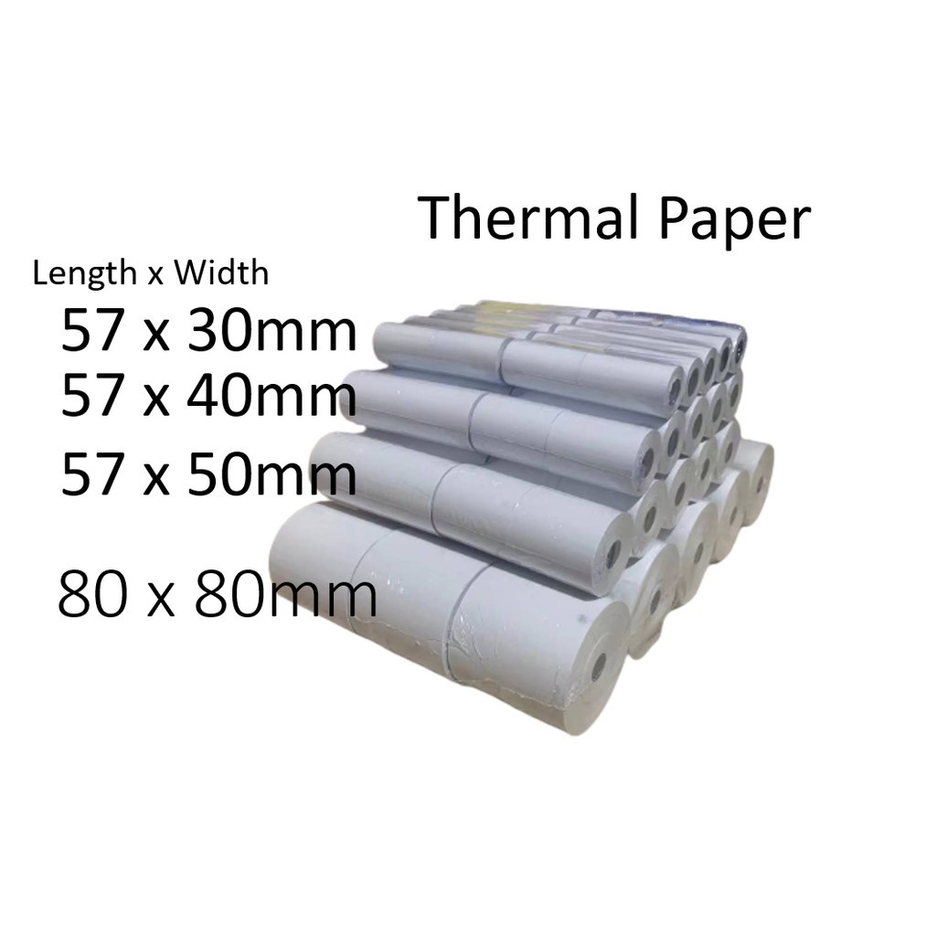 Xunwuk 65gsm Thick 57x30 57x40 57x50 Thermal Paper Paperang Senda ...