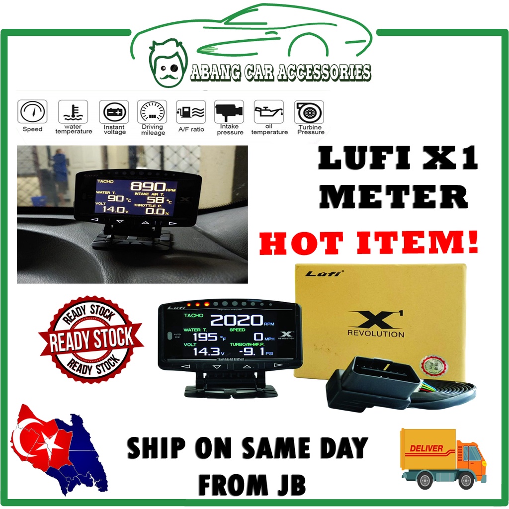 100% Best Quality Lufi X1 Revolution OBD OBD2 Smart Digital Multi Meter ...