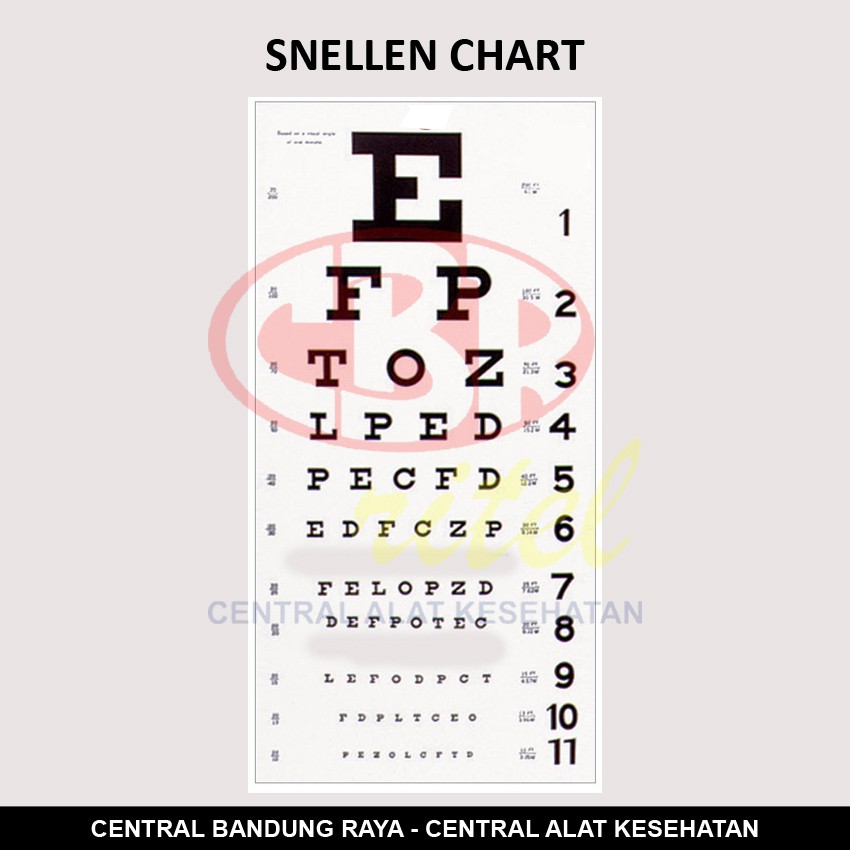 MATA Snellen Chart Vision - Paper for Eye Visualization Tests | Shopee ...