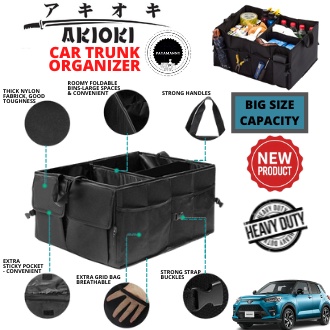 PYM TOYOTA RAIZE HEAVY DUTY CAR TRUNK BOOT ORGANIZER - AKIOKI BRAND ...