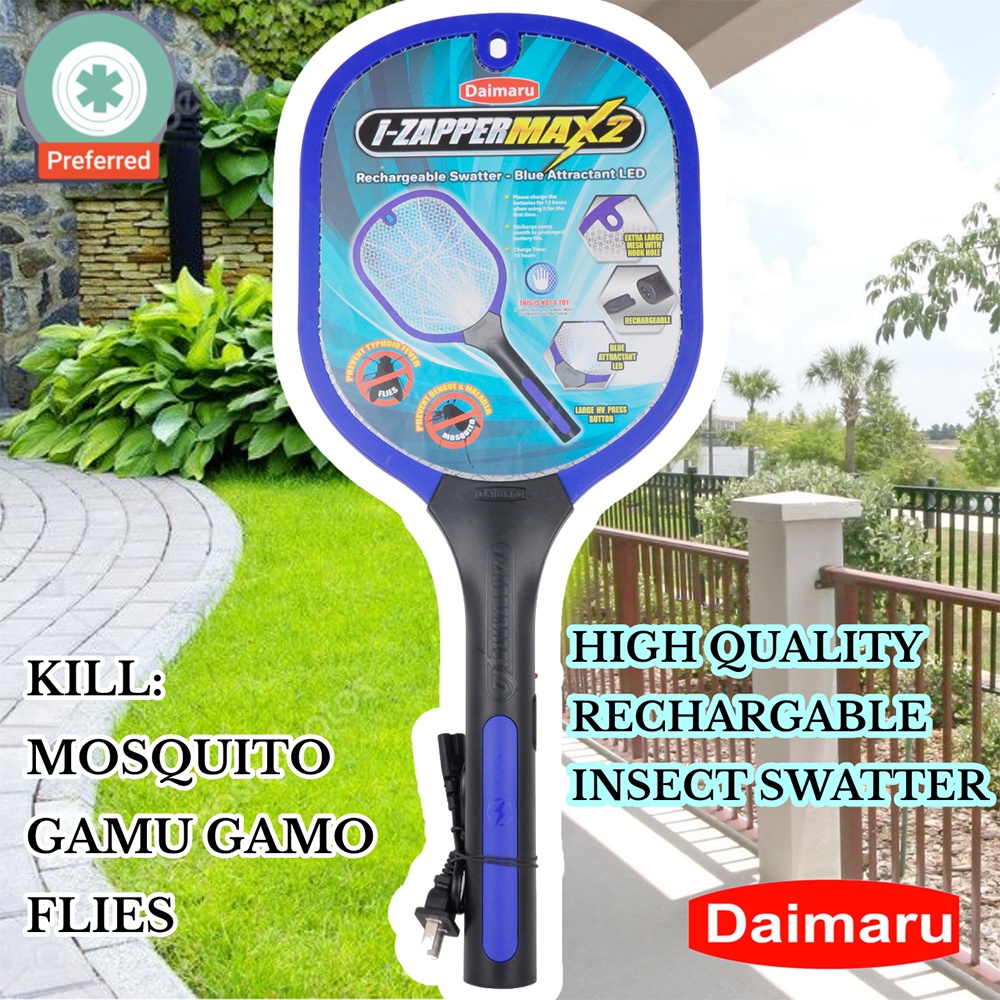 Mosquito Swatter Racket Daimaru Insect Killer Zapper Racquet ...