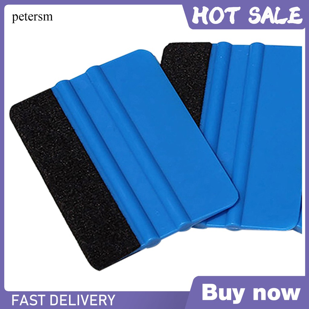 PTSM_Plastic Car Squeegee Decal Wrap Applicator Soft Felt Edge Scraper ...