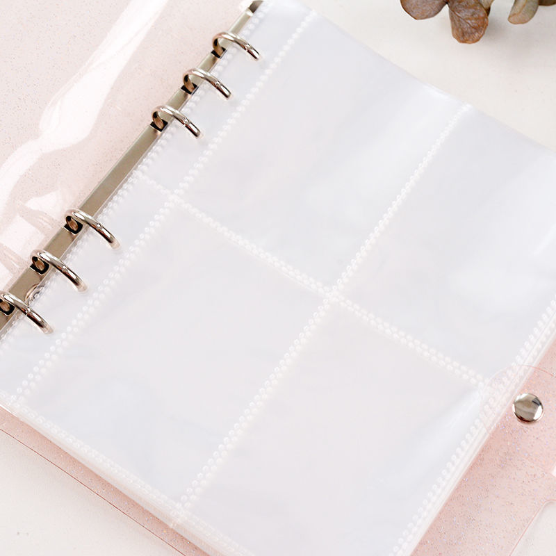 【A6 Wide Sleeves Only】Clear Transparent Photo Album Binder Sleeves ...