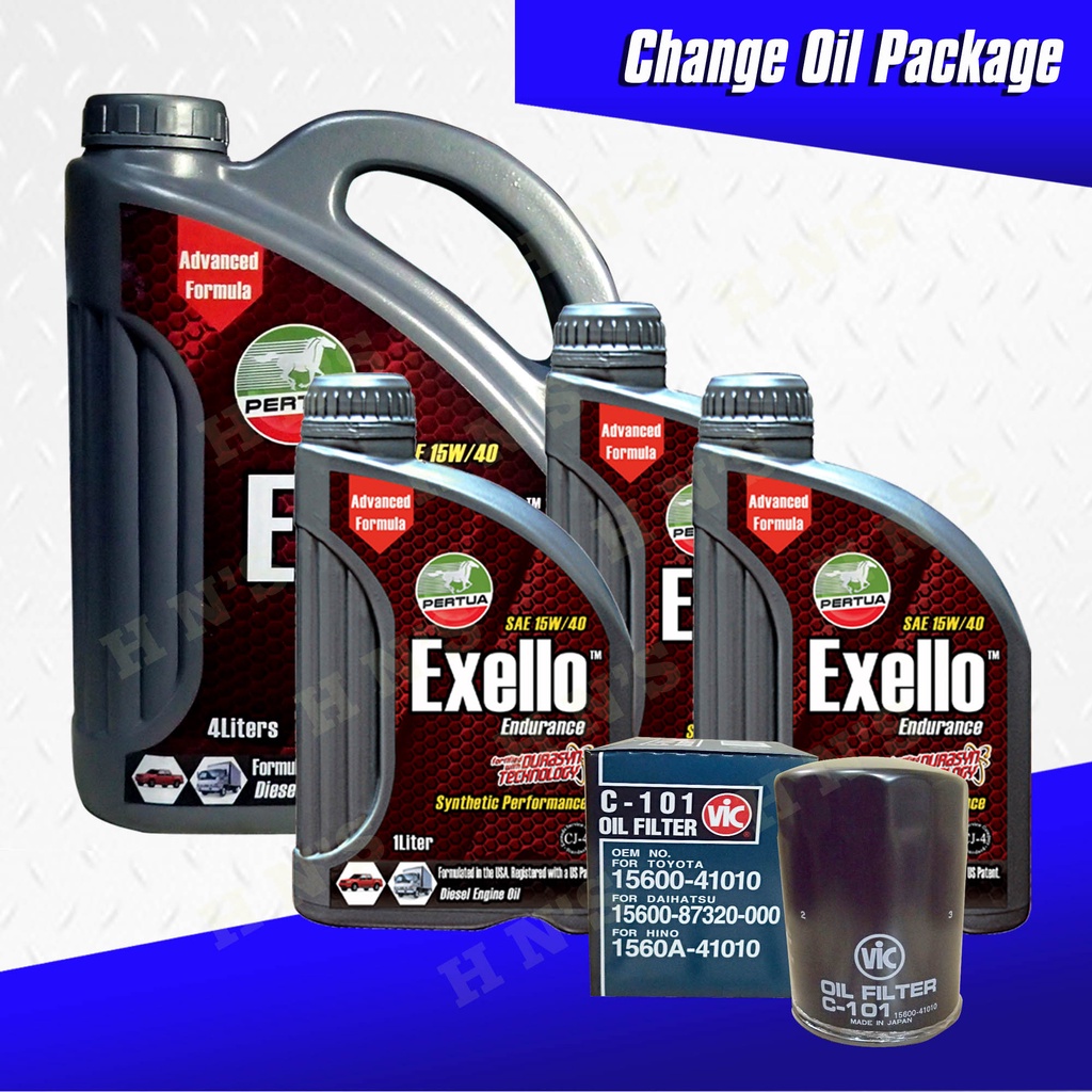 PERTUA Exello Synthetic Performance Diesel Oil Change Bundle for Ford ...