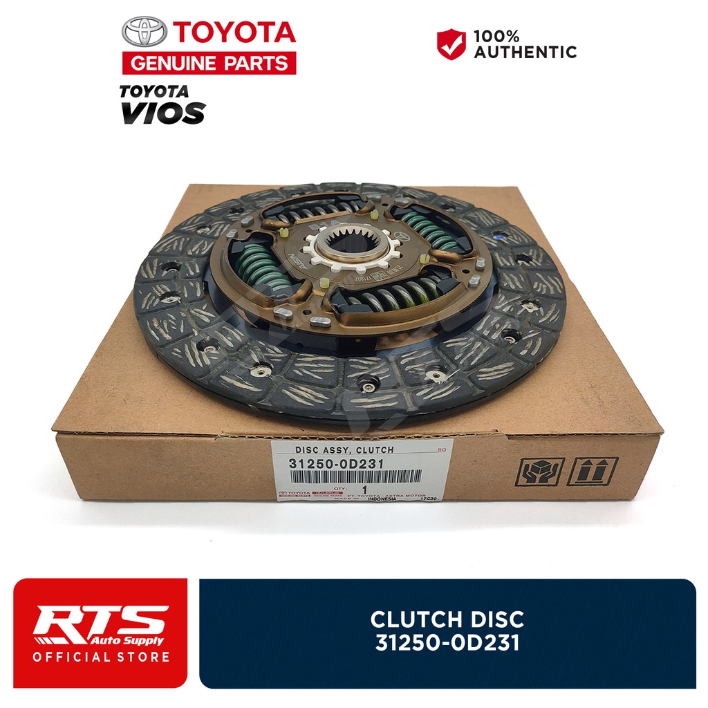 Toyota Genuine Clutch Disc Toyota Vios 1.3 2NZ-FE 2003 - 2016 31250 ...