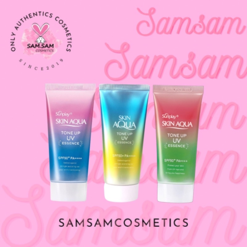 Skin Aqua Tone Up UV Essence Sunscreen SPF 50 Japan 80g | Shopee ...