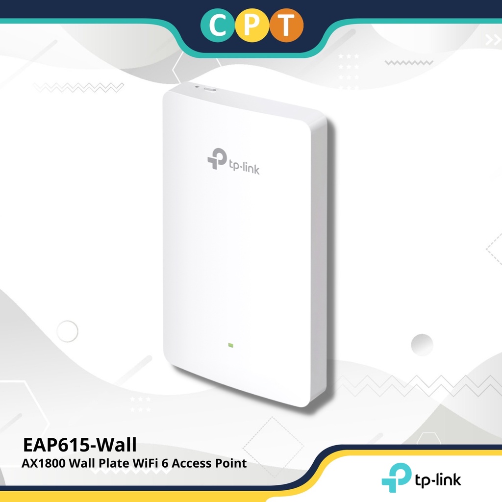 TP-Link EAP615-Wall AX1800 Wall Plate WiFi 6 Access Point | Shopee ...