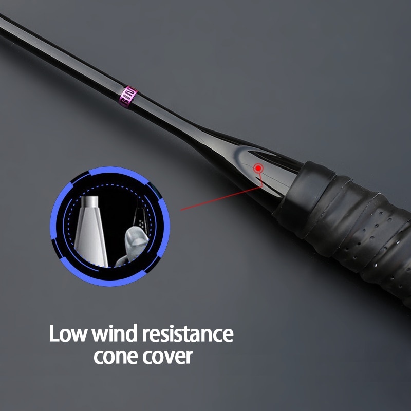 8u Super Light 100% Full Carbon Fiber Badminton Racket Free Tether Gift ...