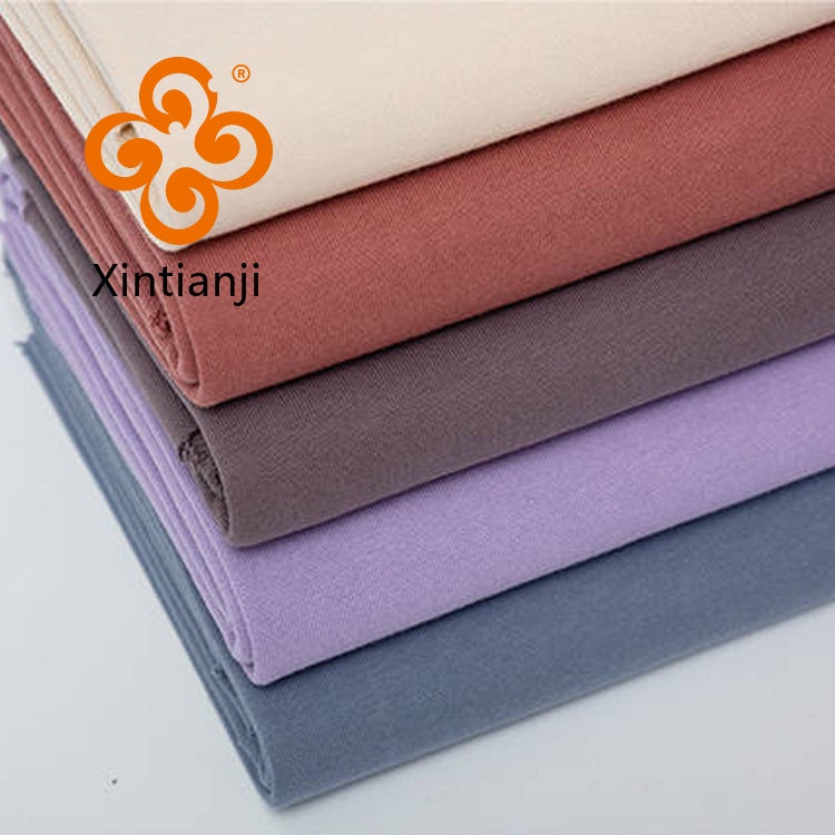 Knitted 250gsm Terry Pure Color 100% Cotton Sweater Fabric DIY Cloth ...