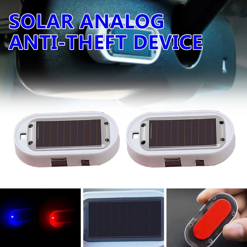 Car Fake Security Light Anti-Theft Strobe Signal Solar Powered Warning ...