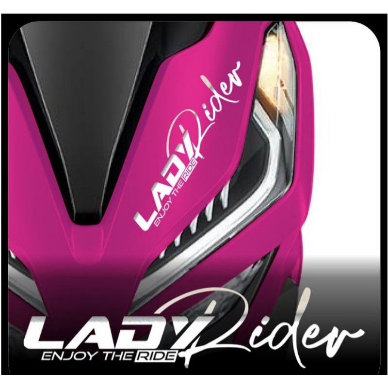 Lady Rider stickers, cutting stickers, viral stickers | Shopee Philippines