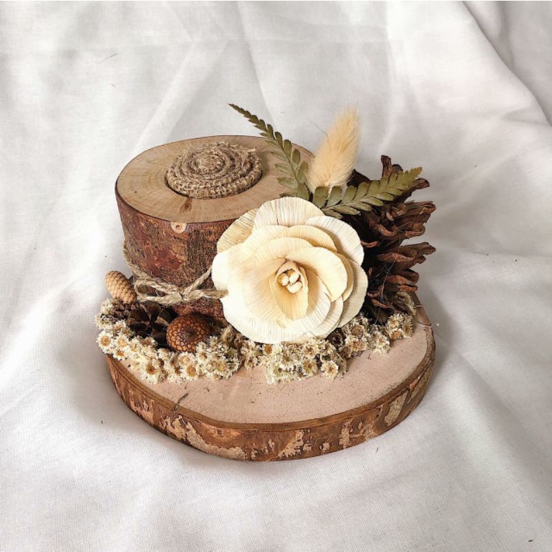 KAYU Rustic WOOD Ring WOODEN ROLLS (Rustic Ring Box / Ring Bearer ...