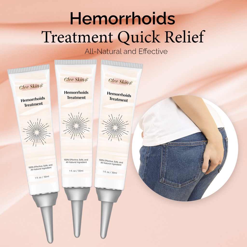Buy 2 Get 1 Glee Skin Hemorrhoids Treatment Quicker Relief All Natural ...