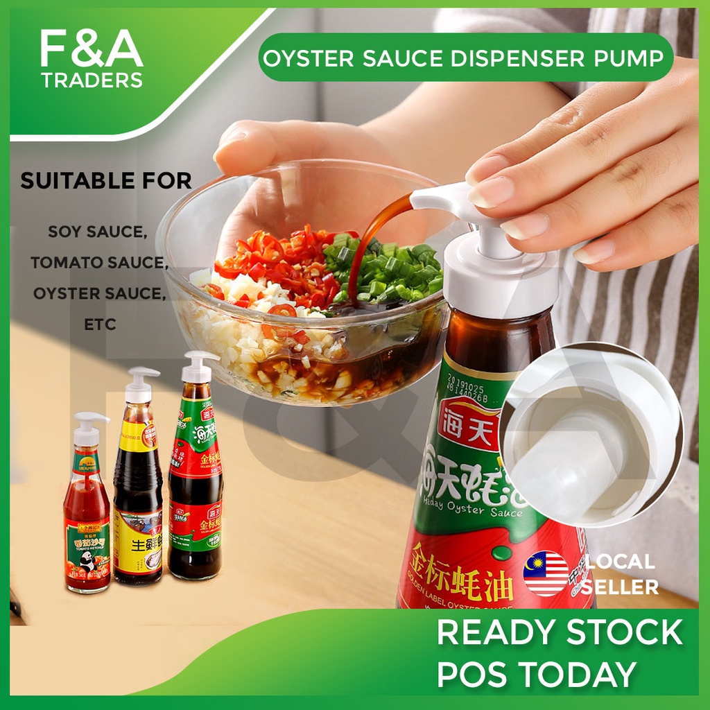 Sauce Bottle Pressure Nozzle Pump Squeeze Press Head Dispenser for ...