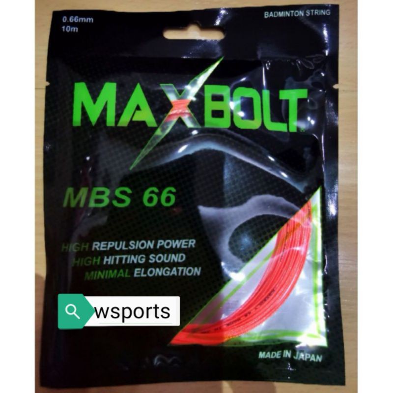 Badminton String Maxbolt MBS 66 MBS66 Original | Shopee Philippines