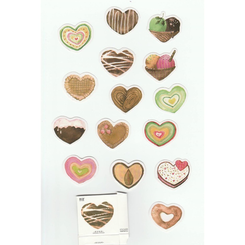 Lifelog Sticker - Yummy Cookie Heart Dessert Ice Cream Cake Sweets ...