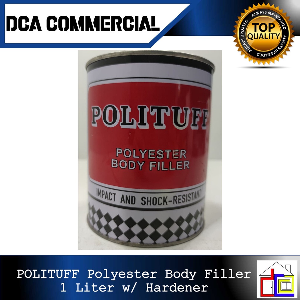 POLITUFF Polyester Body Filler 1 Liter w/ Hardener | Shopee Philippines