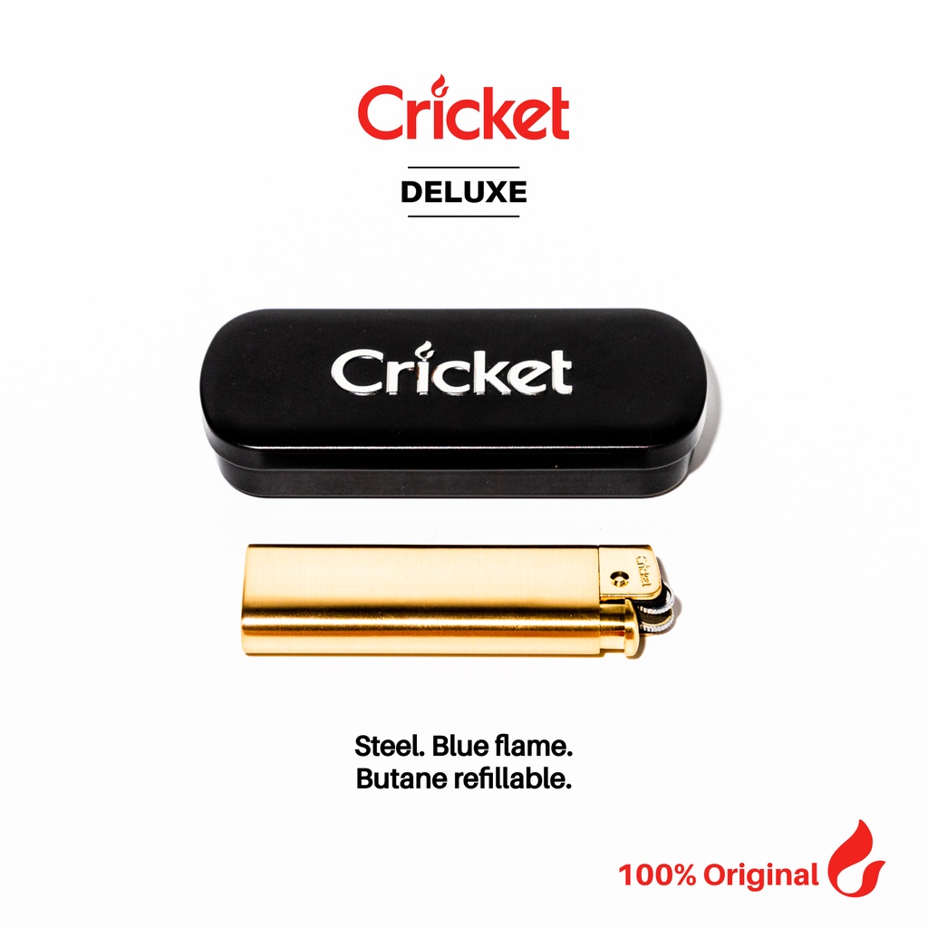 Cricket Deluxe Steel (GOLD) Lighter (1pc) | Shopee Philippines