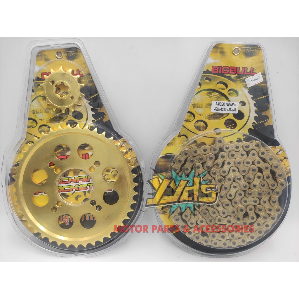NINJA SPEED SPROCKET CHAIN SET R150 NEW/LC150/DREAM/XRM/SMASH 428-110 ...