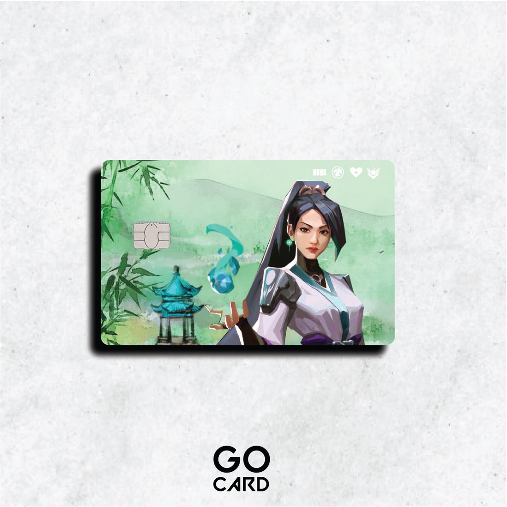 Valorant ATM Card Sticker Hologram Chip Emoney Flazz Sticker | Shopee ...