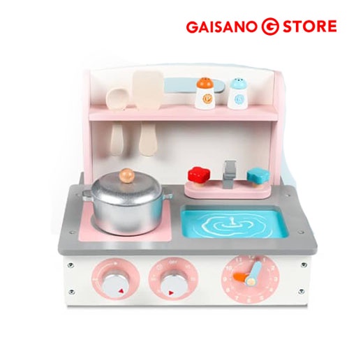 Foldable Wooden Kitchen Stove Cook Play Kids Toy | Shopee Philippines
