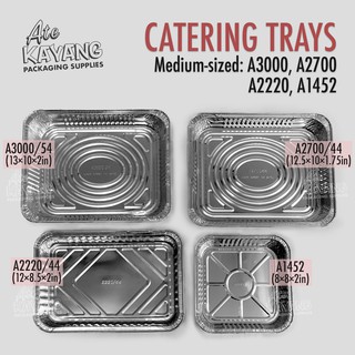 Aluminum tray with Lid [SET!] Catering tray, Pans | Shopee Philippines