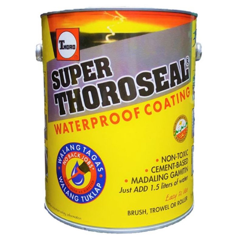 SUPER THOROSEAL WATERPROOFING COATING 1GALLON (4.5KG) GRAY / WHITE ...