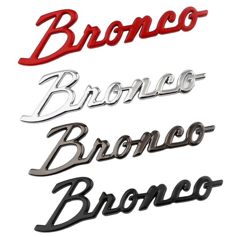 3D Metal New Ford Bronco Letter Car Logo Bronco emblem Fender Sticker ...